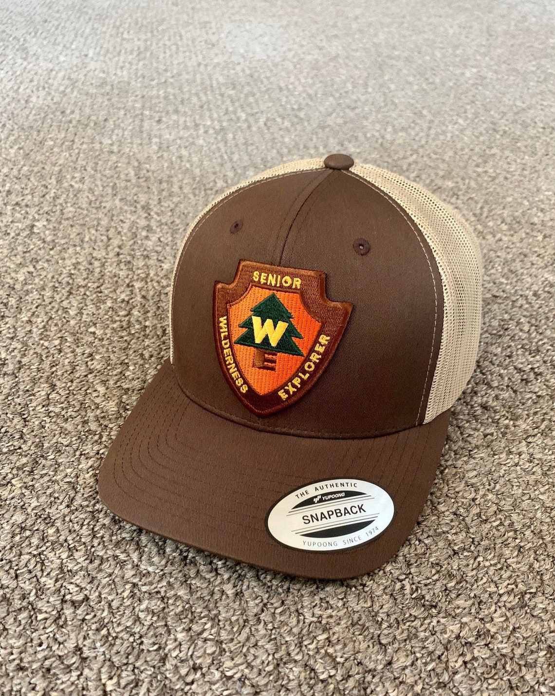 Wilderness Explorer Hat Snapback Trucker Mesh Cap Handcrafted - Etsy