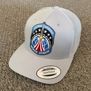 US Space Force Hat Snapback Trucker Mesh Cap Individually Handcrafted ...