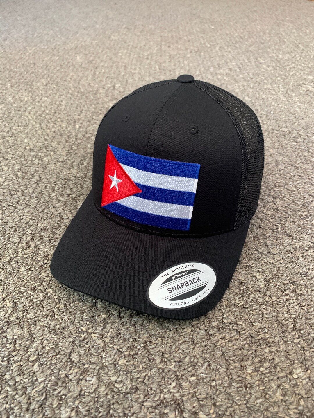 Cuba Flag Hat Snapback Cuban Trucker Mesh Cap Handcrafted in Florida - Etsy