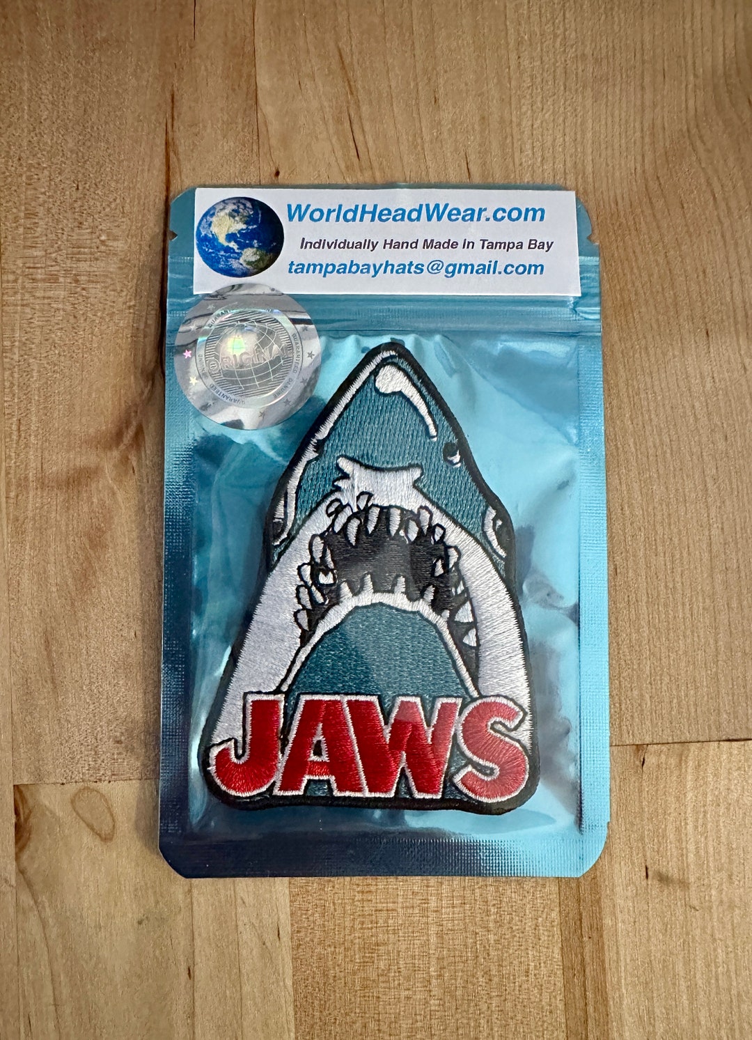 JAWS Patch Vintage Style Collectable Embroidered Patch for Iron-on ...