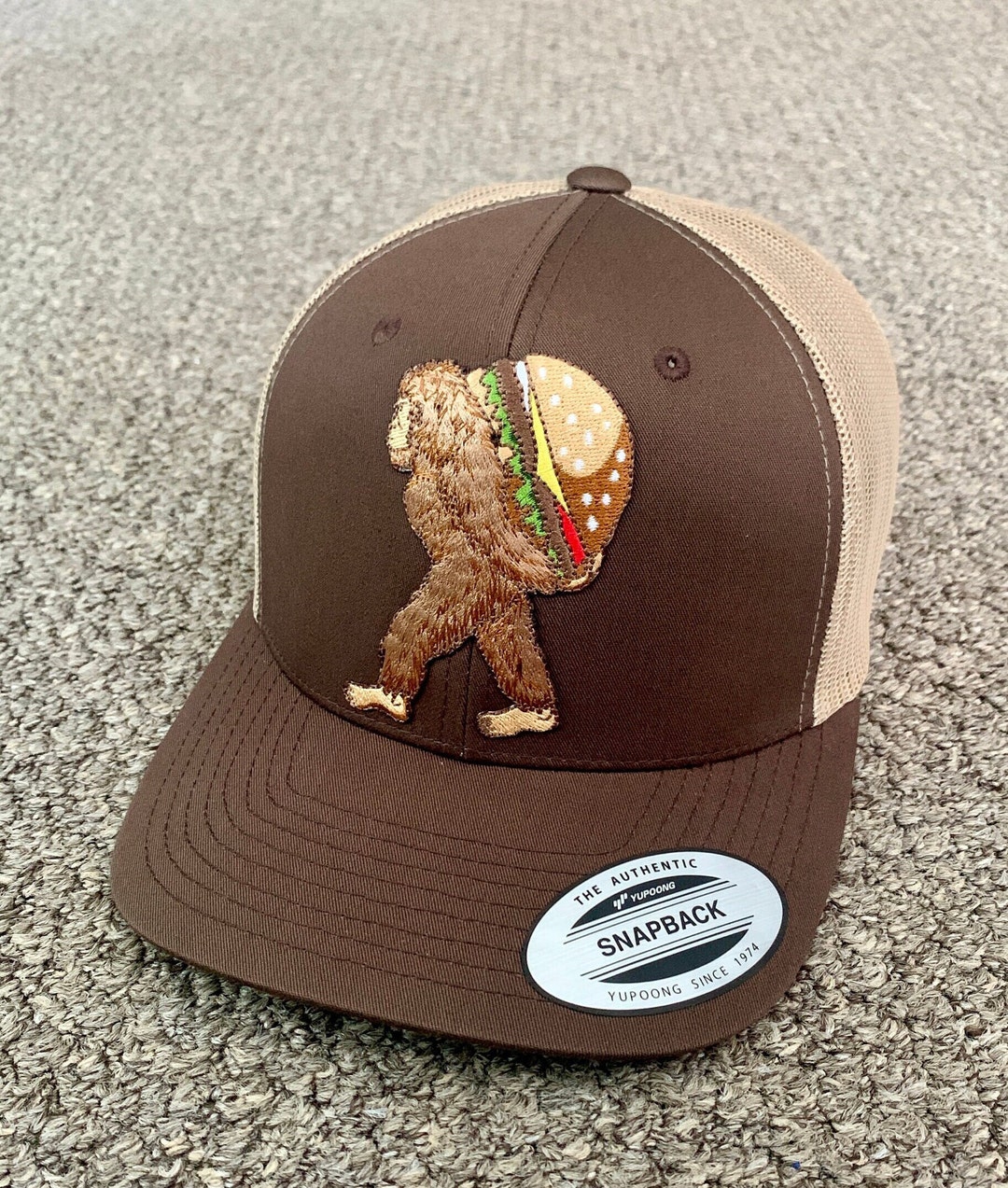 Sasquatch Bigfoot Hat Snapback Trucker Mesh Cap Individually ...