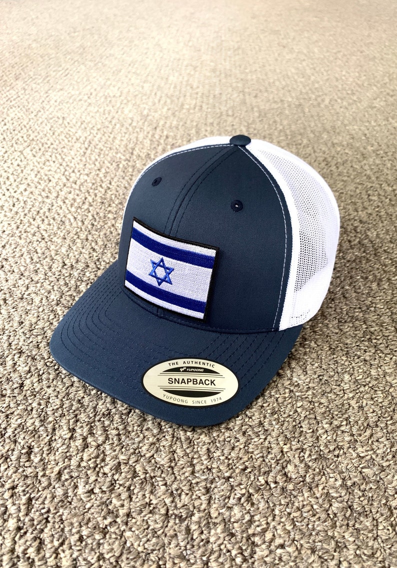 Israel Flag Hat Snapback Trucker Mesh Cap Handcrafted in the | Etsy