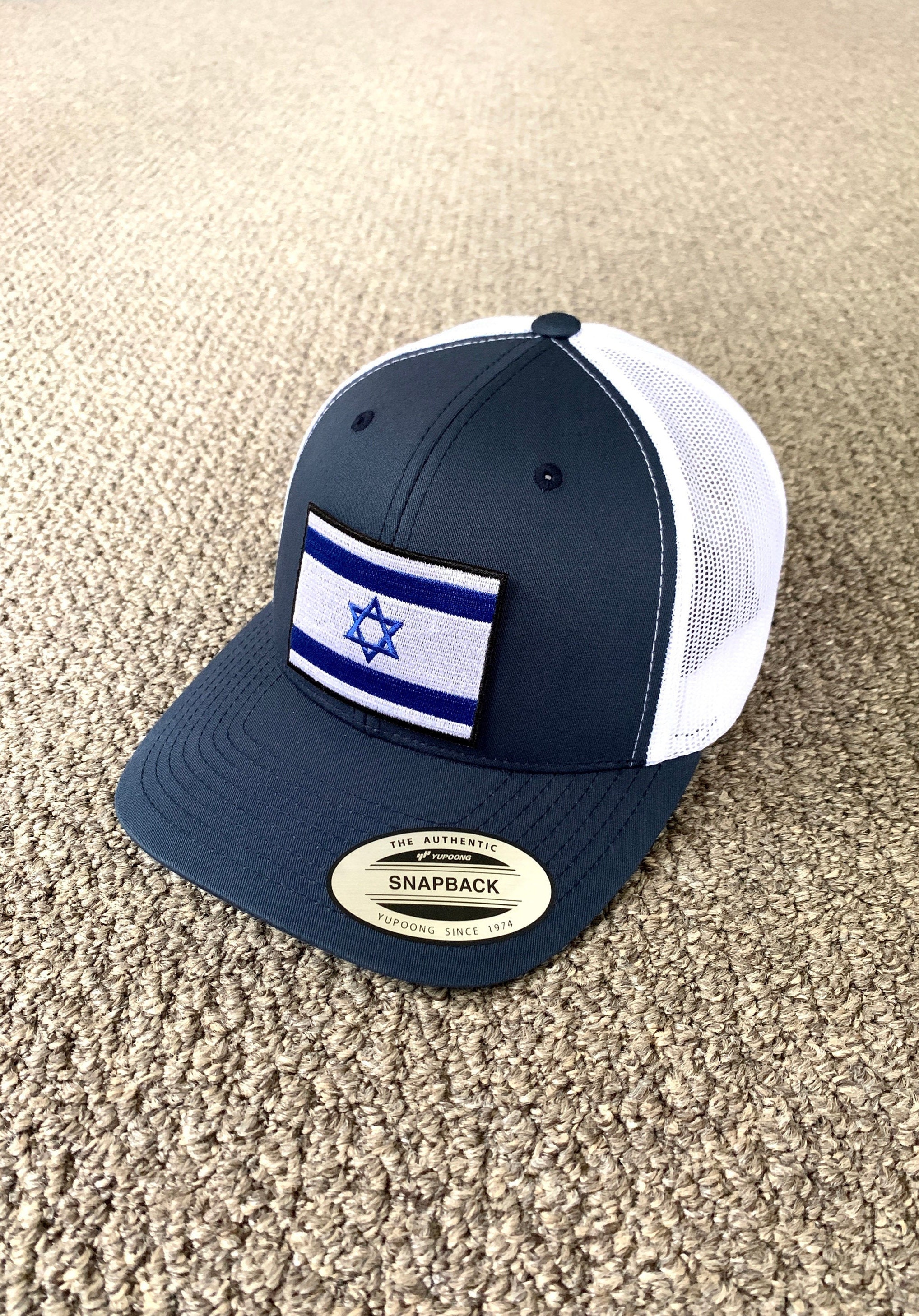 Israel Flag Hat Snapback Trucker Mesh Cap Handcrafted in the | Etsy