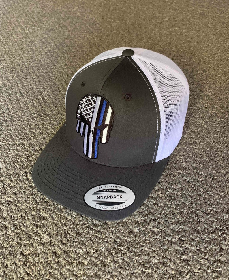 PUNISHER Tactical Police Hat USA Flag Snapback American | Etsy