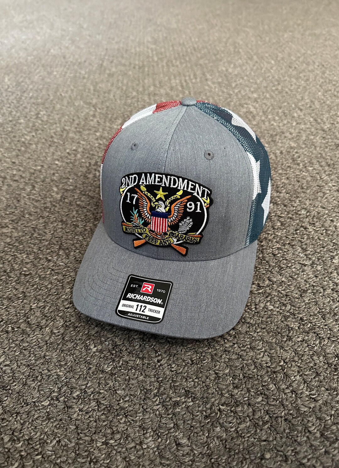2nd Amendment Hat Snapback Trucker Mesh Cap Individually Handcrafted in Florida - Etsy