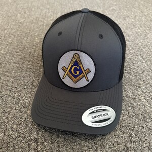 Masonic Hat Freemason Logo Snapback Mesh Cap (6 Color Options ...