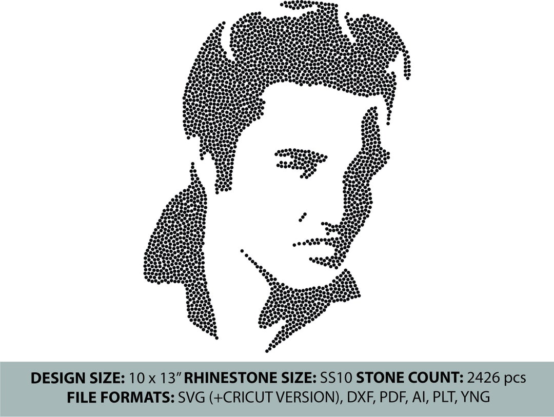 Elvis Rhinestone Template: SS10 Rhinestone Design (digital Download) - Etsy