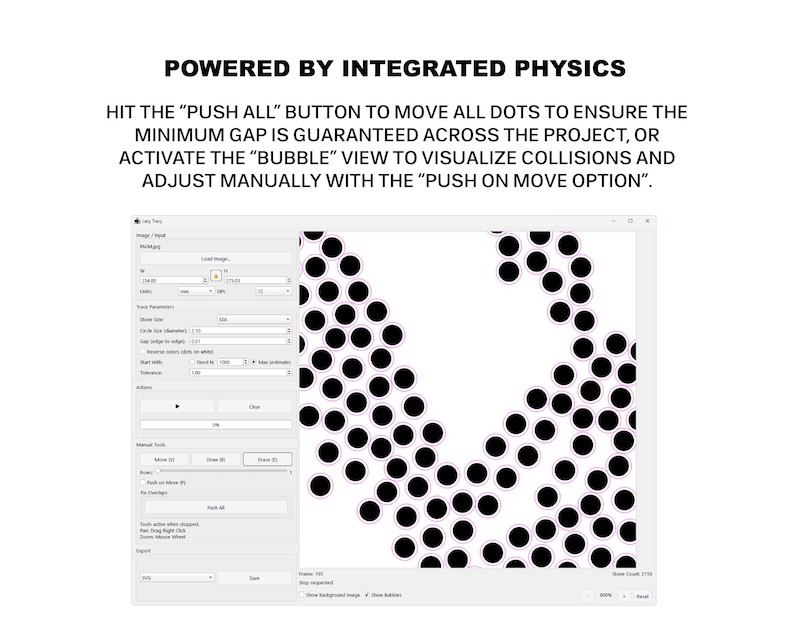 Aplicación Image to Rhinestone Tracer: Generador SVG - Compatible con ...