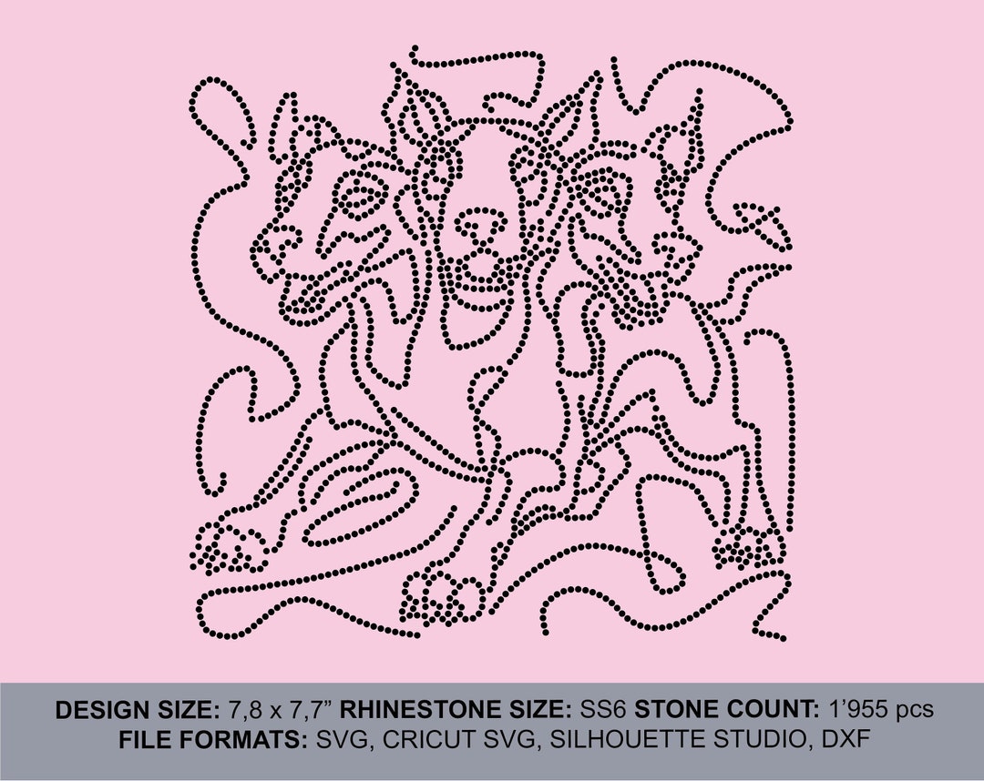 Cerberus Rhinestone Template: SS6 SVG, DXF (digital Download) - Etsy
