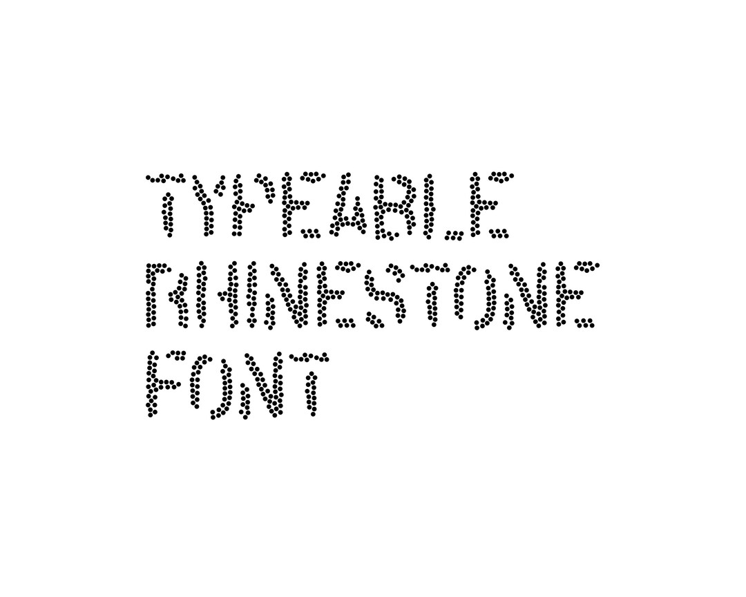 Typeable Rhinestone Font Stencil: Army Military Alphabet (OTF ...