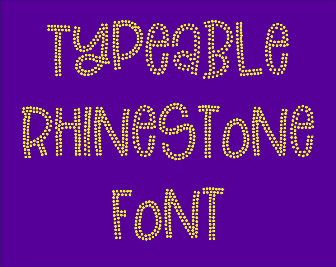 Typeable Rhinestone Font: Shabby Chic Alphabet (TTF/OTF) - Etsy