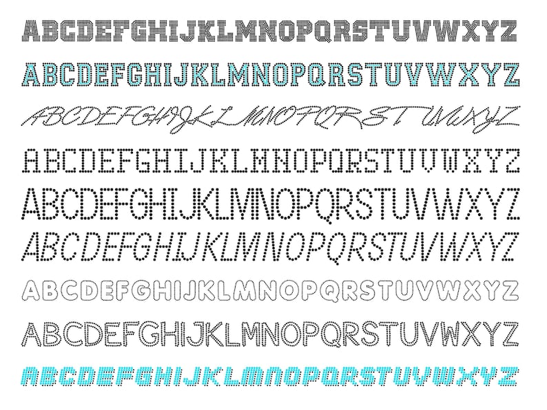 50 Typeable Rhinestone Fonts Bundle (OTF Download) - Etsy