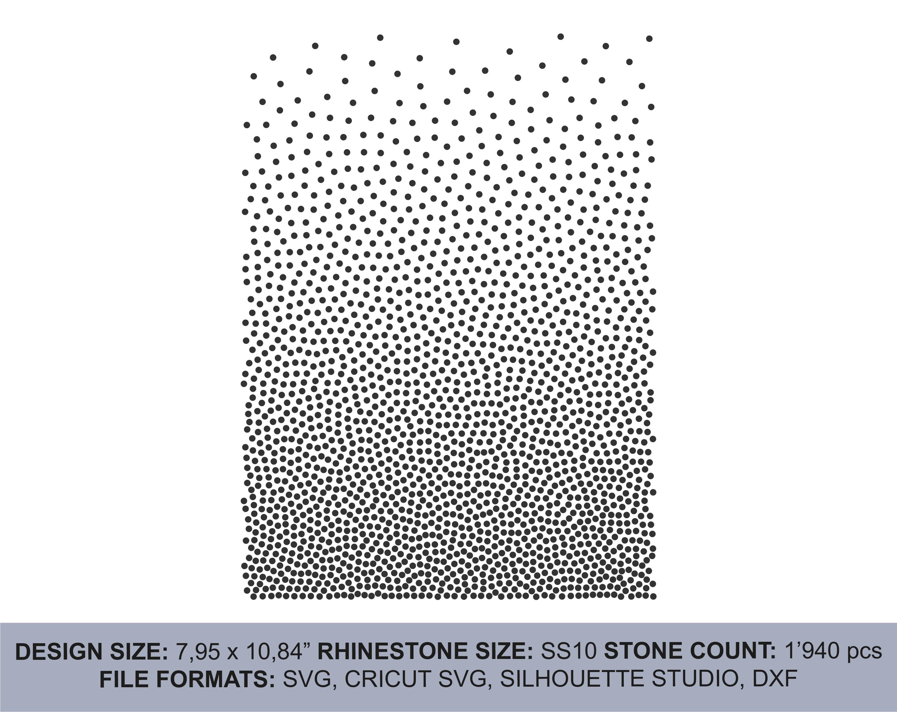 Gradient Rhinestone Template: SS10 SVG, DXF, Studio3 (digital Download ...