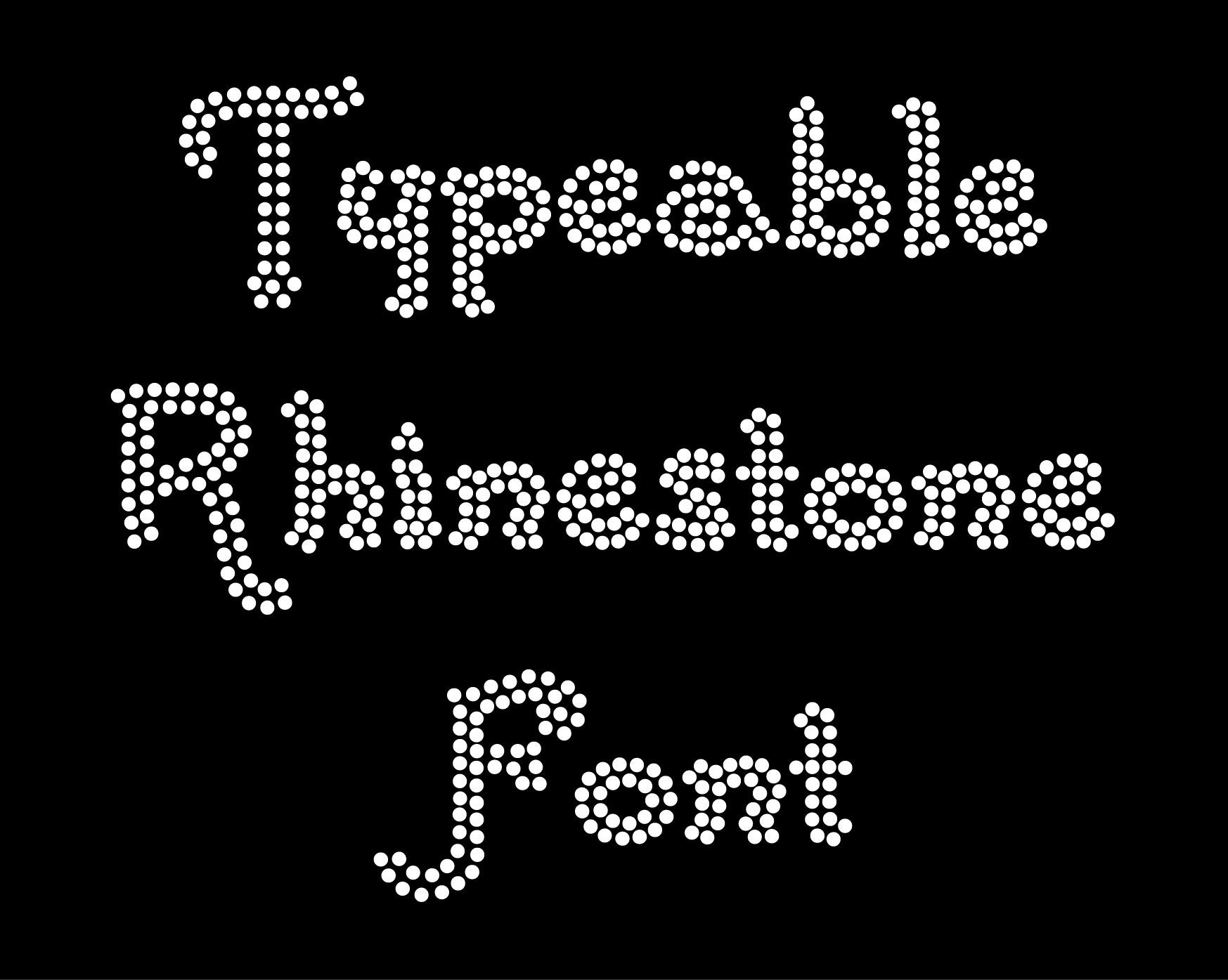 Typeable Rhinestone Font // Art Nouveau Font // Double Line // | Etsy