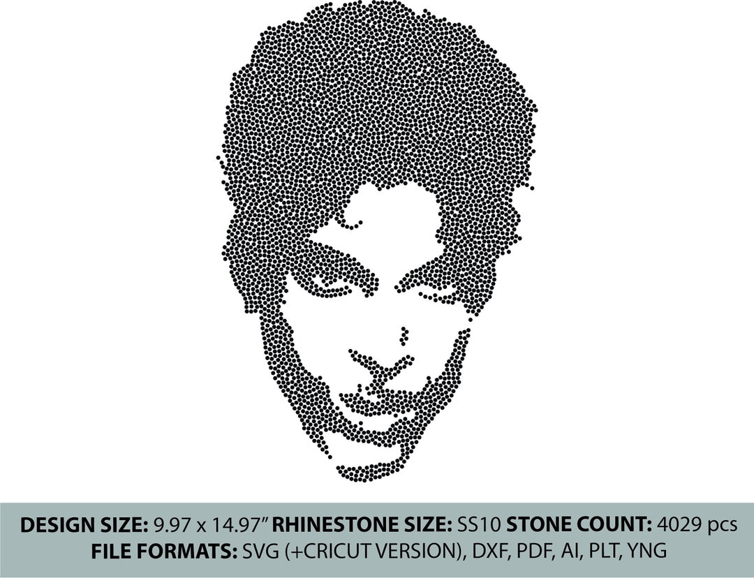 Prince Rhinestone Design: SS10 Template (digital Download) - Etsy
