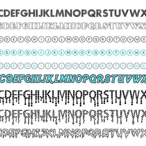 50 Typeable Rhinestone Fonts Bundle (OTF Download) - Etsy
