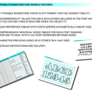 50 Typeable Rhinestone Fonts Bundle (OTF Download) - Etsy