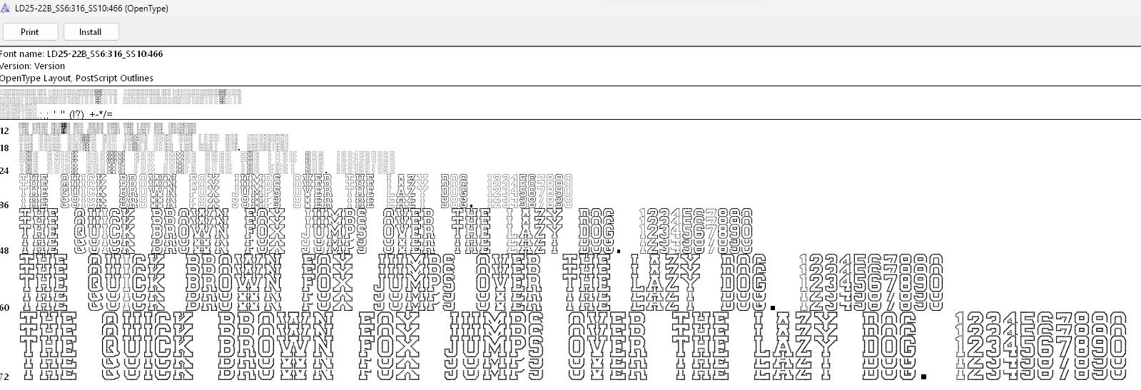 Typeable Rhinestone Font: Stacked Alphabet Template (2 Color, Single ...