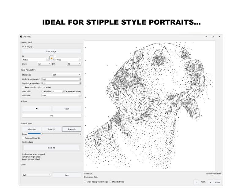Image to Rhinestone Tracer App: SVG Generator - Cricut & Silhouette ...