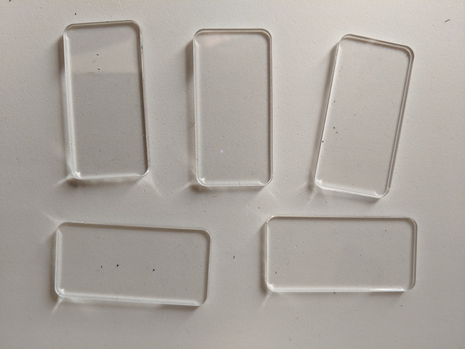 Rounded Rectangles Clear Acrylic for Crafts or Tabletop Gaming - Etsy