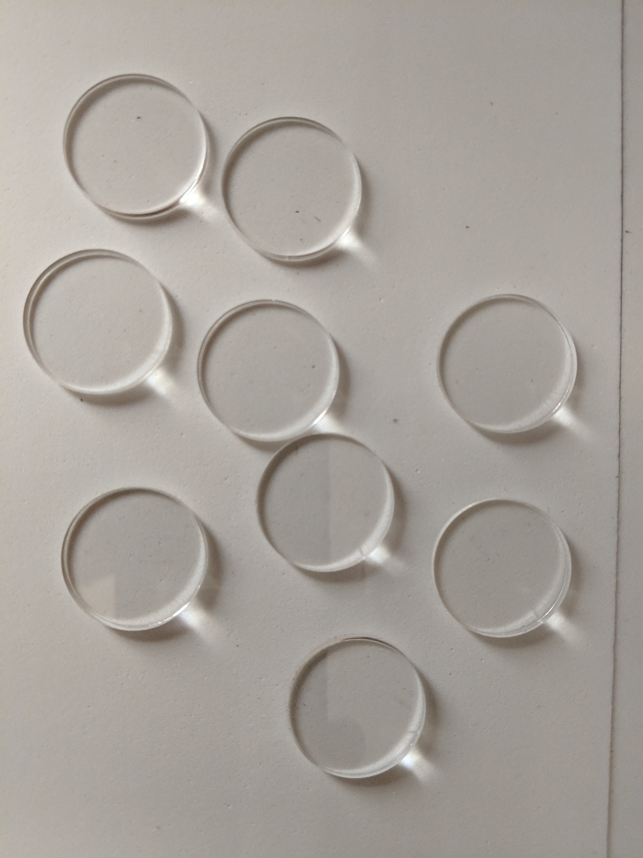 Clear Acrylic Circles for Crafts or Tabletop Gaming Miniatures - Etsy