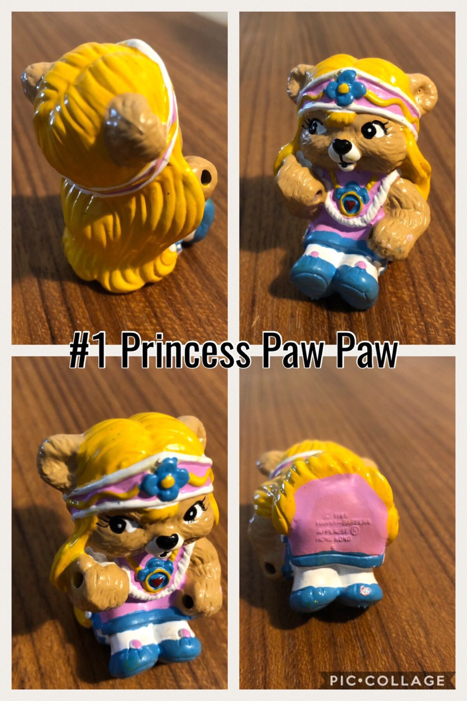 Vintage RARE 1985 Paw Bears Paw Paws Hanna Barbera Applause PVC Plastic ...