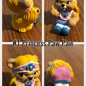 Vintage RARE 1985 Paw Bears Paw Paws Hanna Barbera Applause PVC Plastic ...