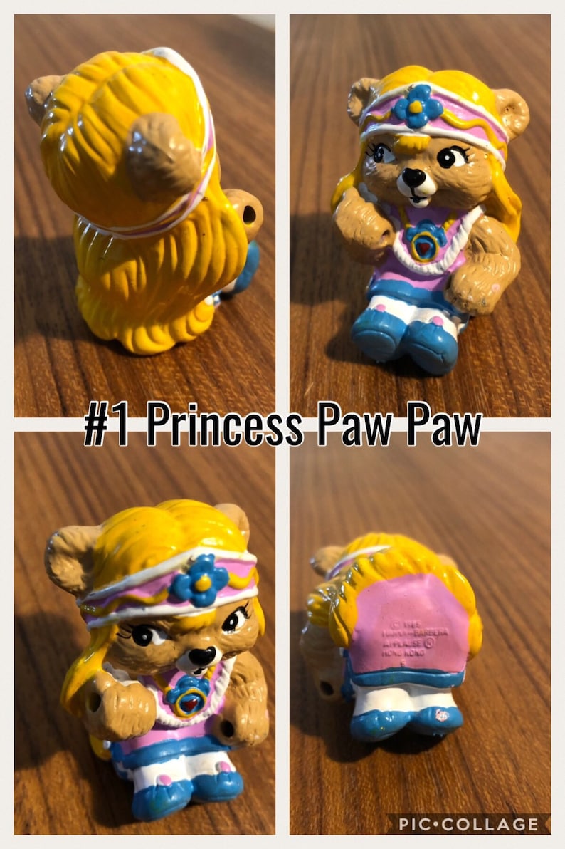Vintage RARE 1985 Paw Bears Paw Paws Hanna Barbera Applause PVC Plastic ...