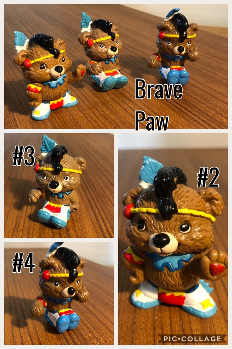 Vintage RARE 1985 Paw Bears Paw Paws Hanna Barbera Applause PVC Plastic ...