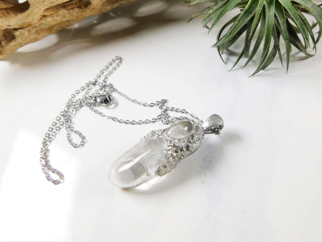 Clear Quartz Crystal Pendant - Etsy