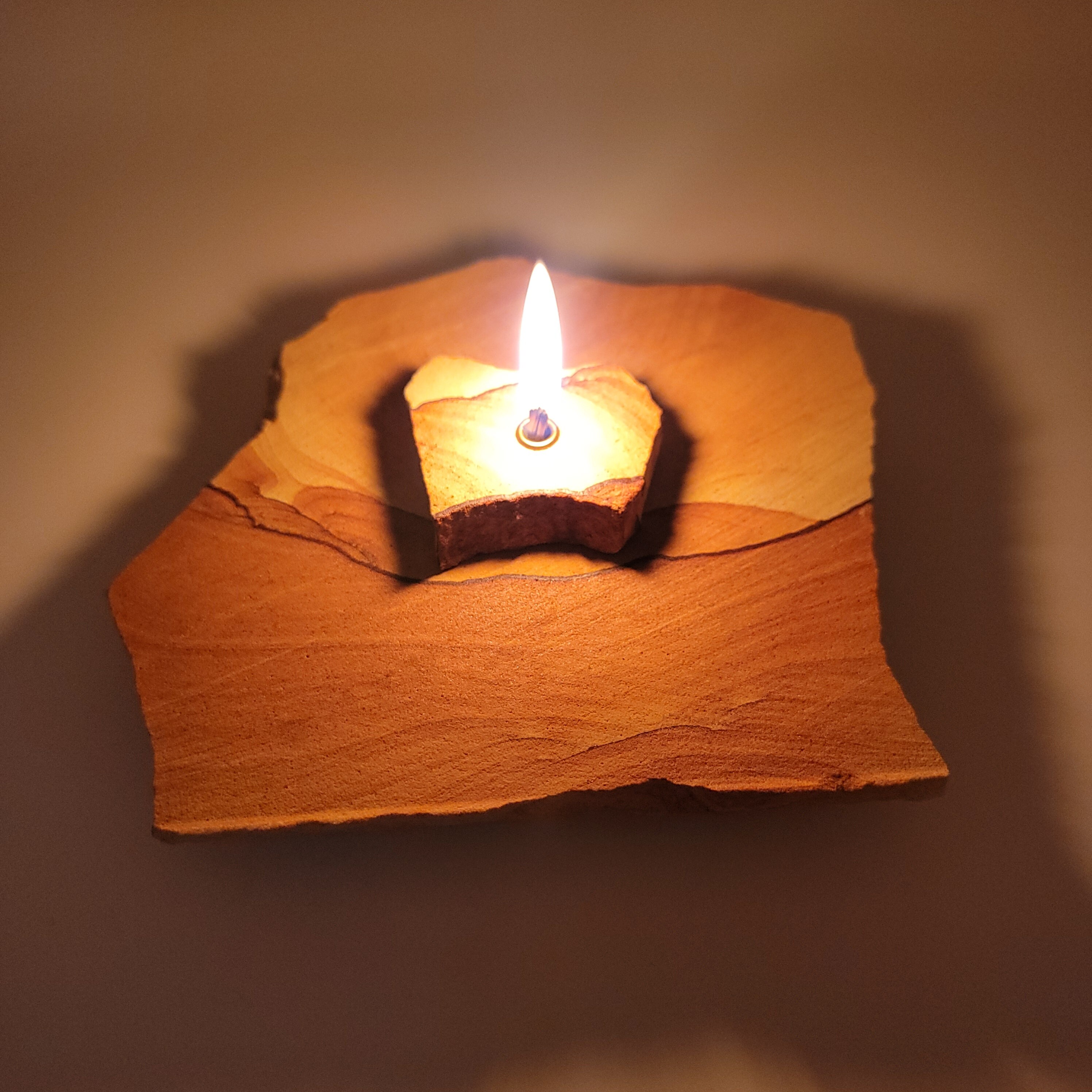 Picture Sandstone Rock Candle Sedona Red Rock Forever Rock Candle Oil ...