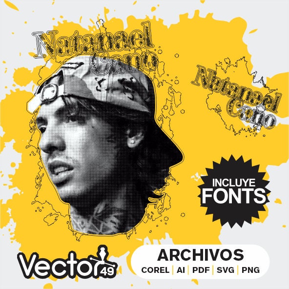 Playera Natanael Cano, T-shirt Natanael Cano, Natanael Cano, Vector ...
