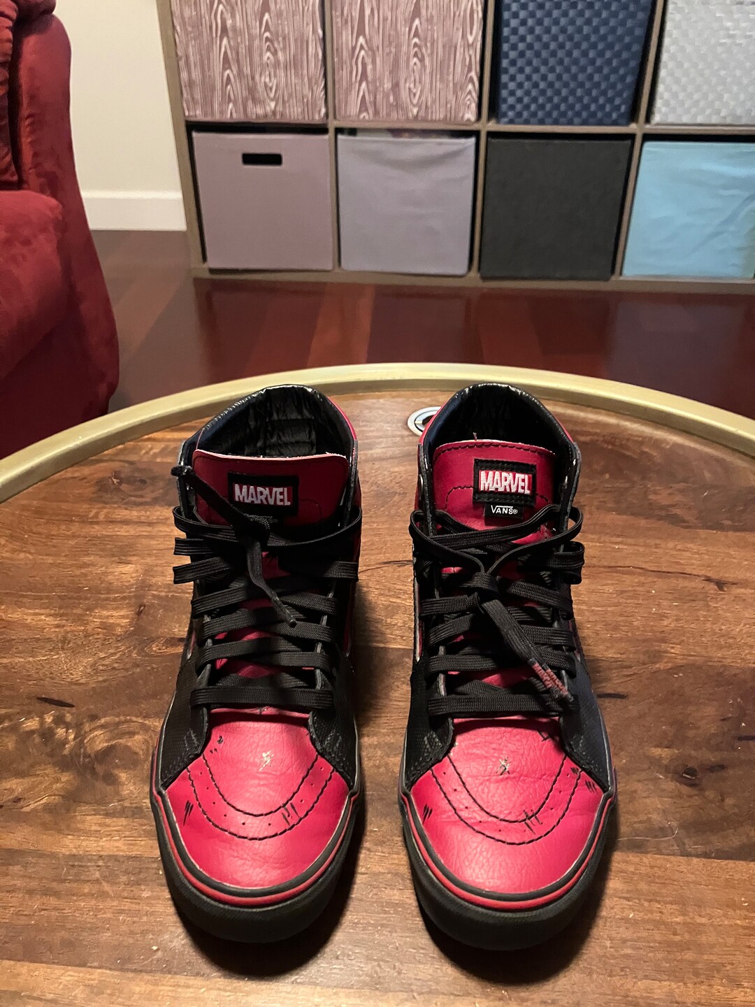 Vans X Marvel Sk8-hi Deadpool Limited Edition Sneakers Mens 8.5 / W 10 ...