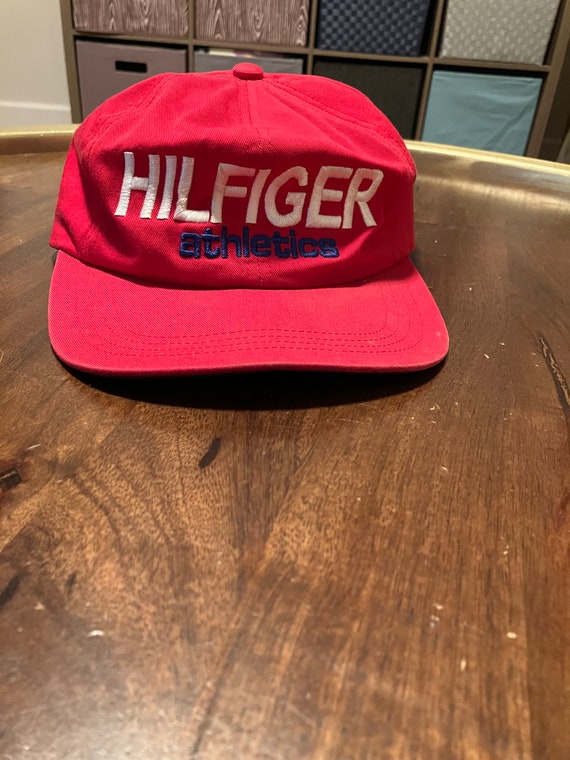 Vintage 90er Jahre Spell Out Tommy Hilfiger Athletics Verstellbarer Bugel Clip Hut Mutze Etsy