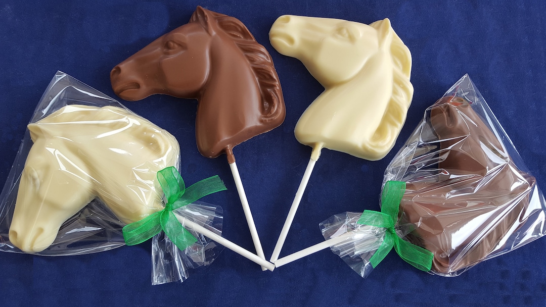 1 X 100g Belgian Chocolate Horse/s Lollipop/ponies/pony/party Bag ...