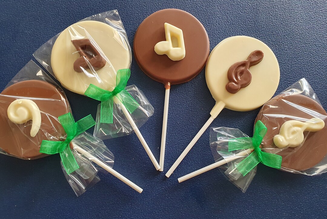 Belgian Chocolate Music Note Lollipops: Teacher Thank You - Etsy UK