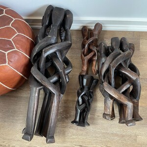 3 Headed Unity Carving, 5 Headed Unity Carving, African Decorative Art ...