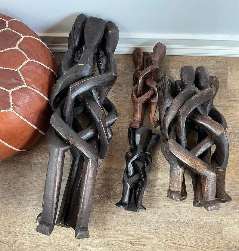 3 Headed Unity Carving 5 Headed Unity Carving African - Etsy