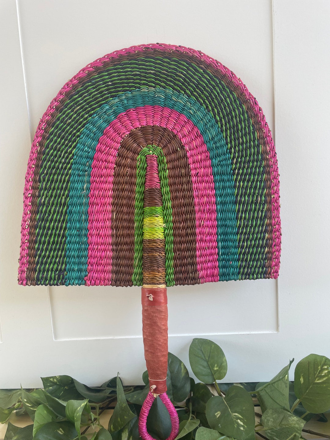 Handwoven Bolga Fan, African Fan, African Wall Decor, Decorative Fan ...