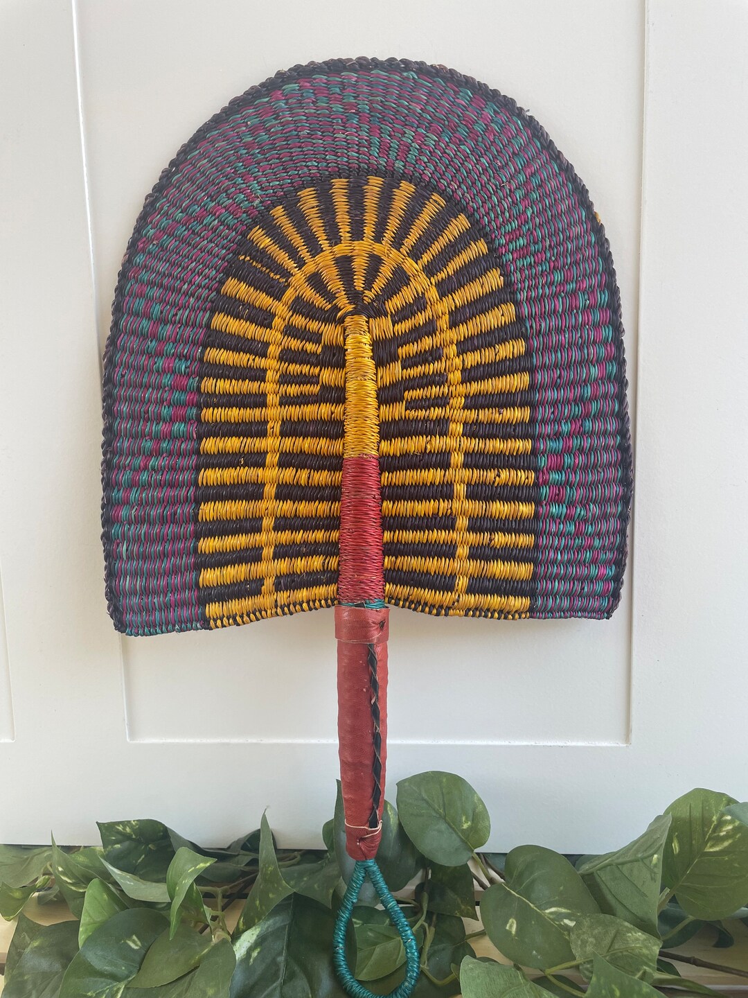 Handwoven Bolga Fan, African Fan, African Wall Decor, Decorative Fan ...