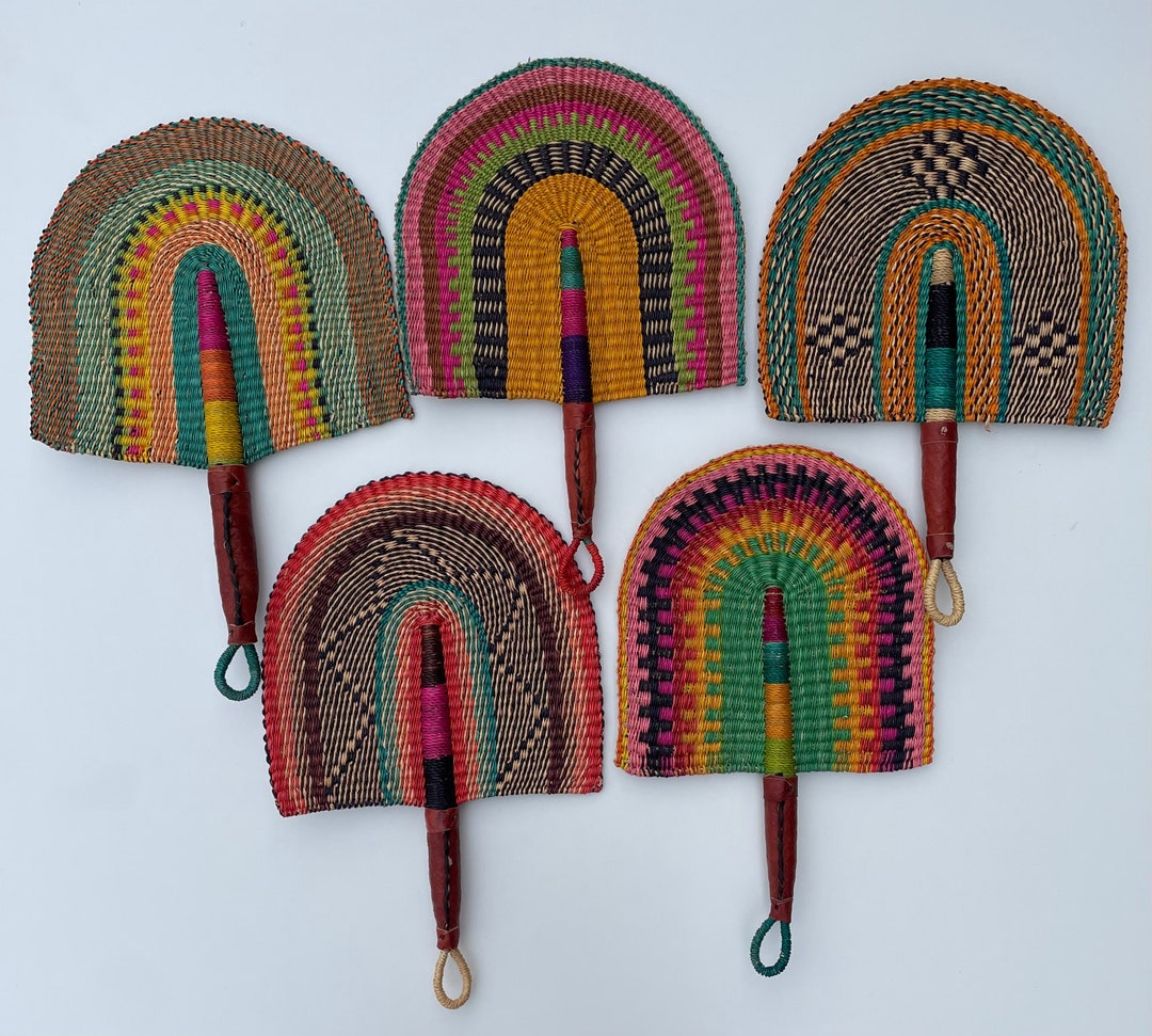 Handwoven Bolga Fan, African Fan, African Wall Decor, Decorative Fan ...