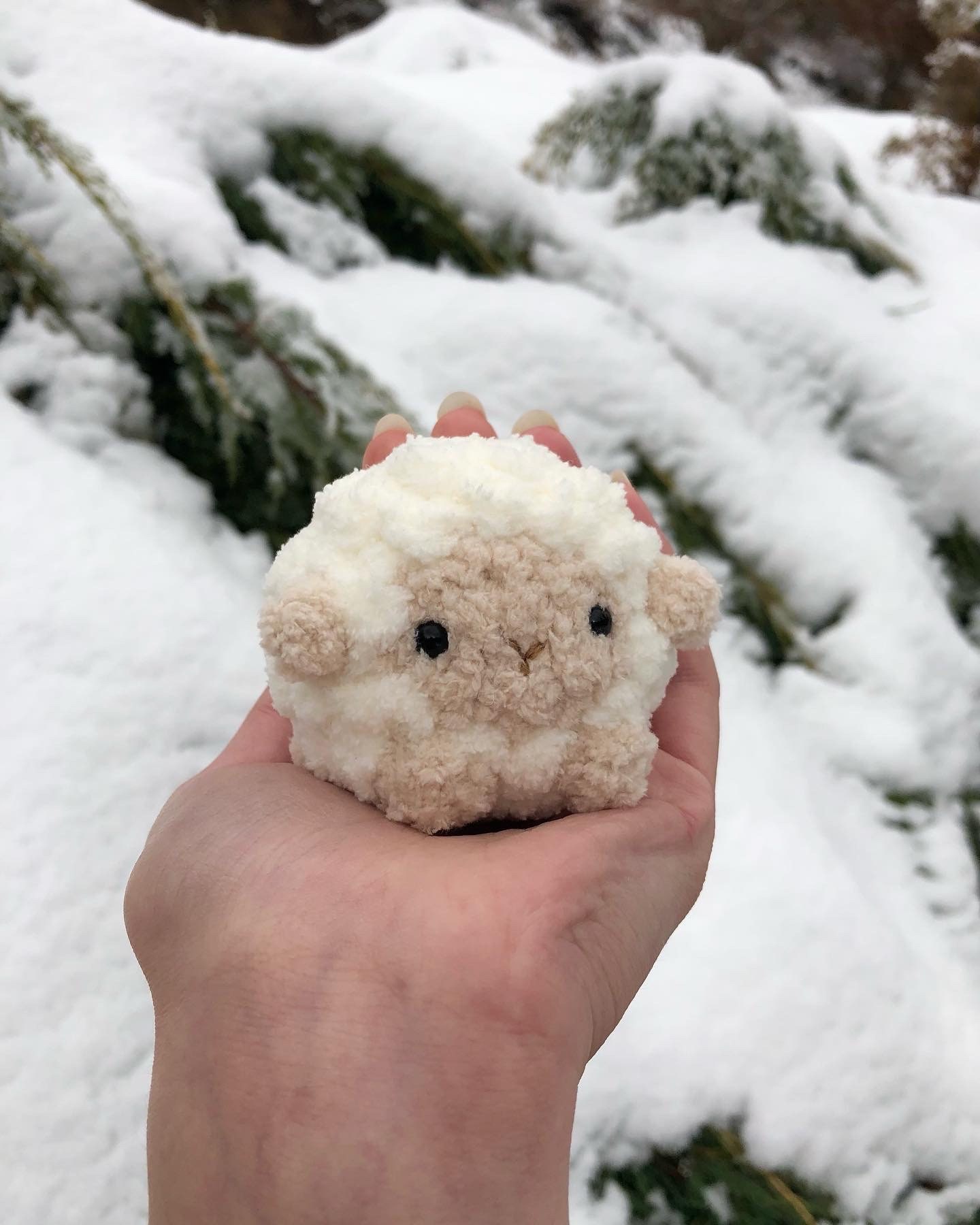 Crochet Sheep Puff Plushie PATTERN - Etsy
