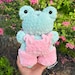 Crochet Baby Frog in Overalls Plushie PATTERN - Etsy