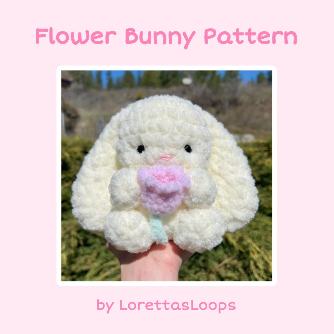Crochet Flower Bunny Crochet Pattern - Etsy