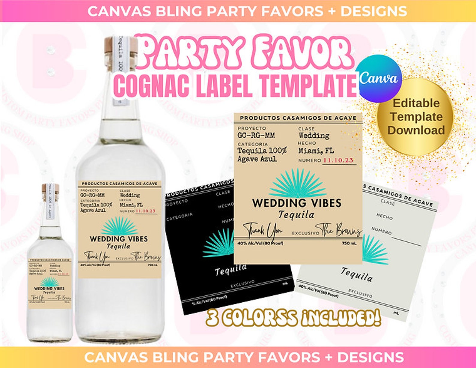 Liquor Bottle Labels, Liquor SVG Labels, Tequila Labels, Cognac Labels ...