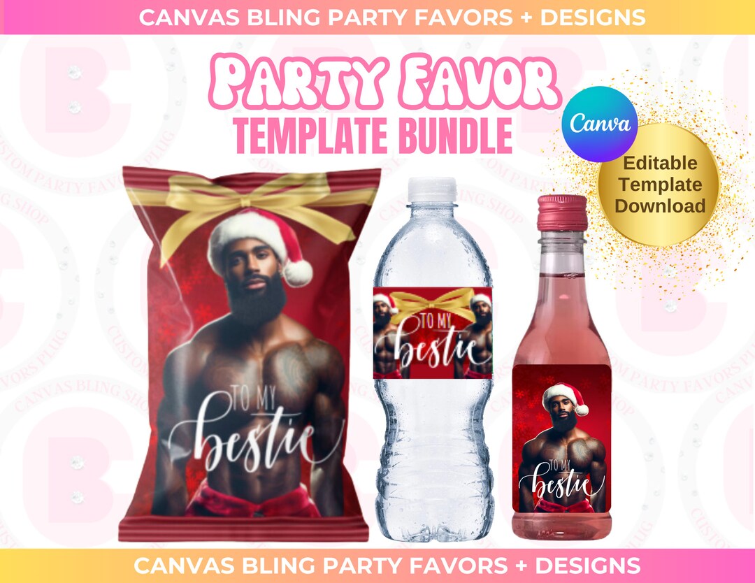 Eye Candy Bestie Template Bundle. Editable Canva Template Bundle - Etsy