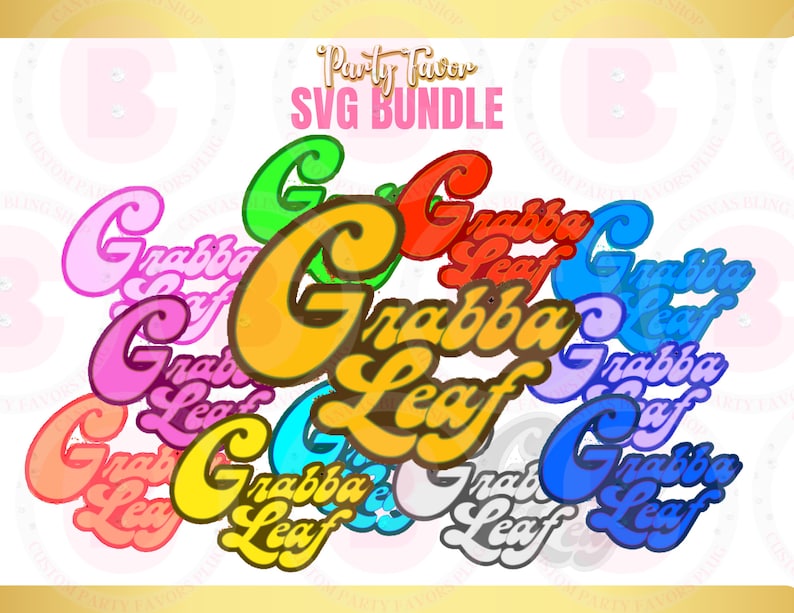 Grabba Inspired Symbol SVG Bundle - Etsy