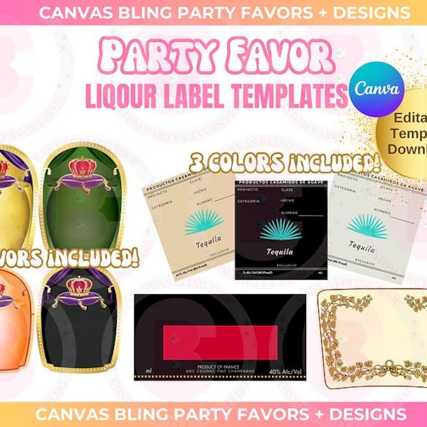 Liquor Bottle Label - Etsy