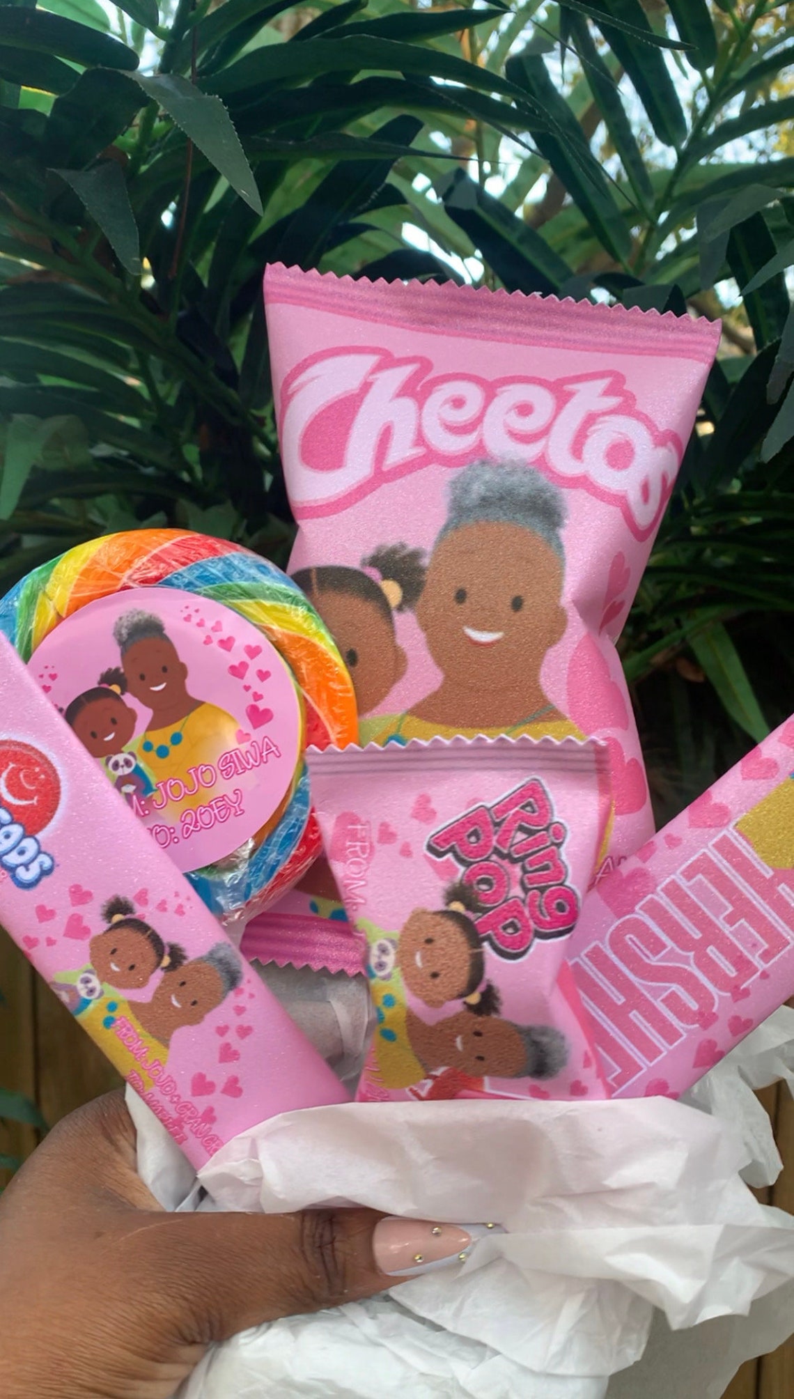 Pink Chip Bags, Custom Chip Bag, Party Favor Bags, Water Bottle Label ...