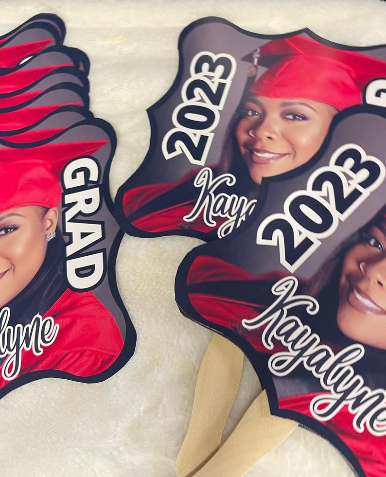 Graduation Swirl Fan Editable Template - Etsy